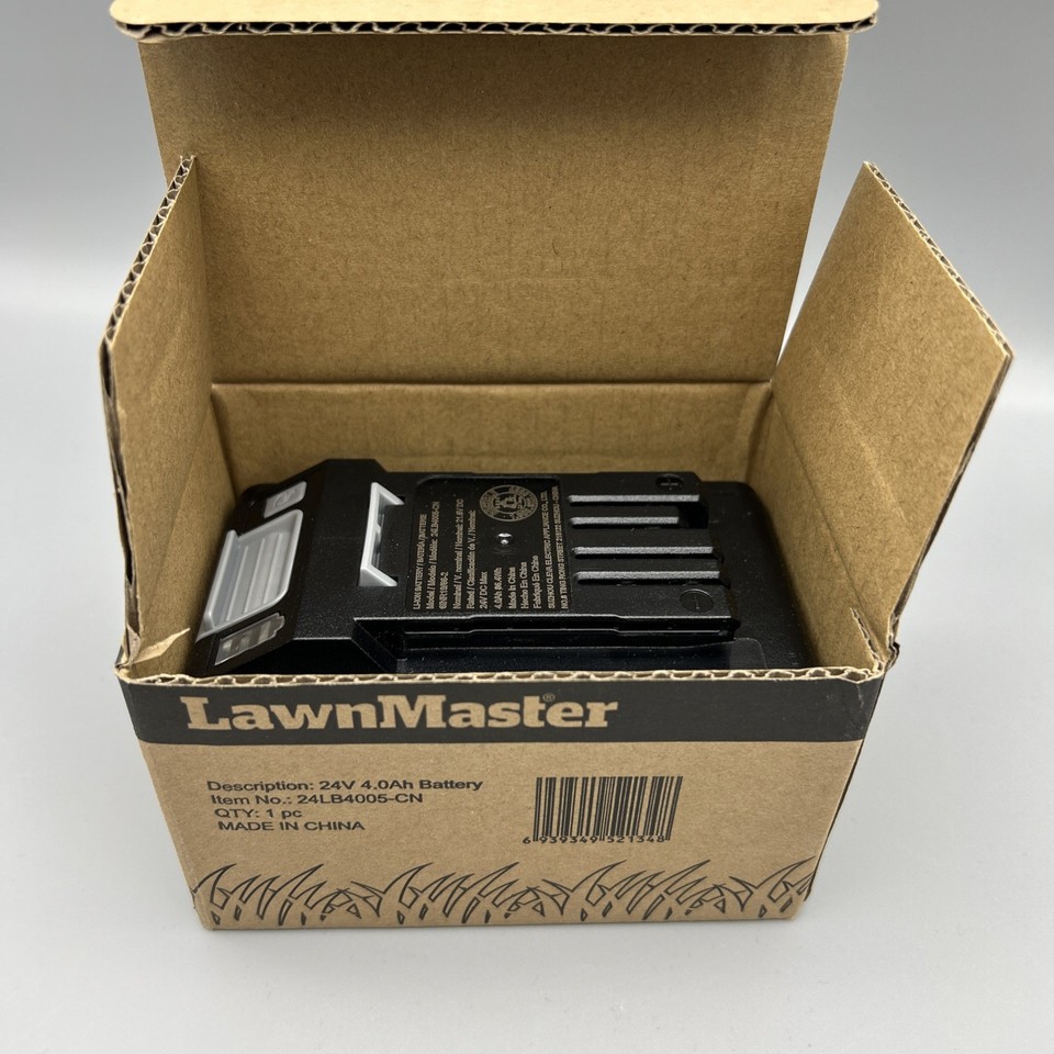 New LawnMaster MX 24V 24LB4005-CN 4.0Ah Li-Ion Rechargeable Battery 24V ...