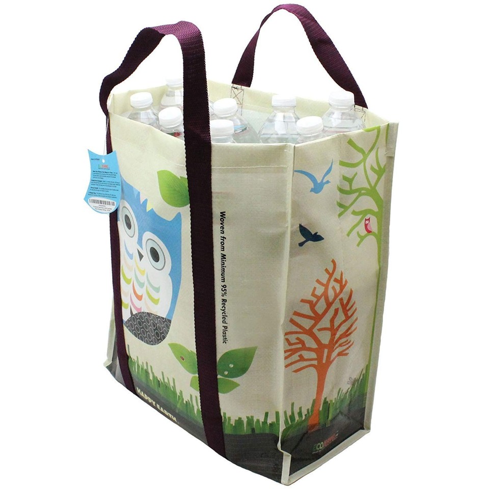 X-Large Laminated Woven Reusable Shopping Bag, Recycled Plastic Bag 1 5 ...