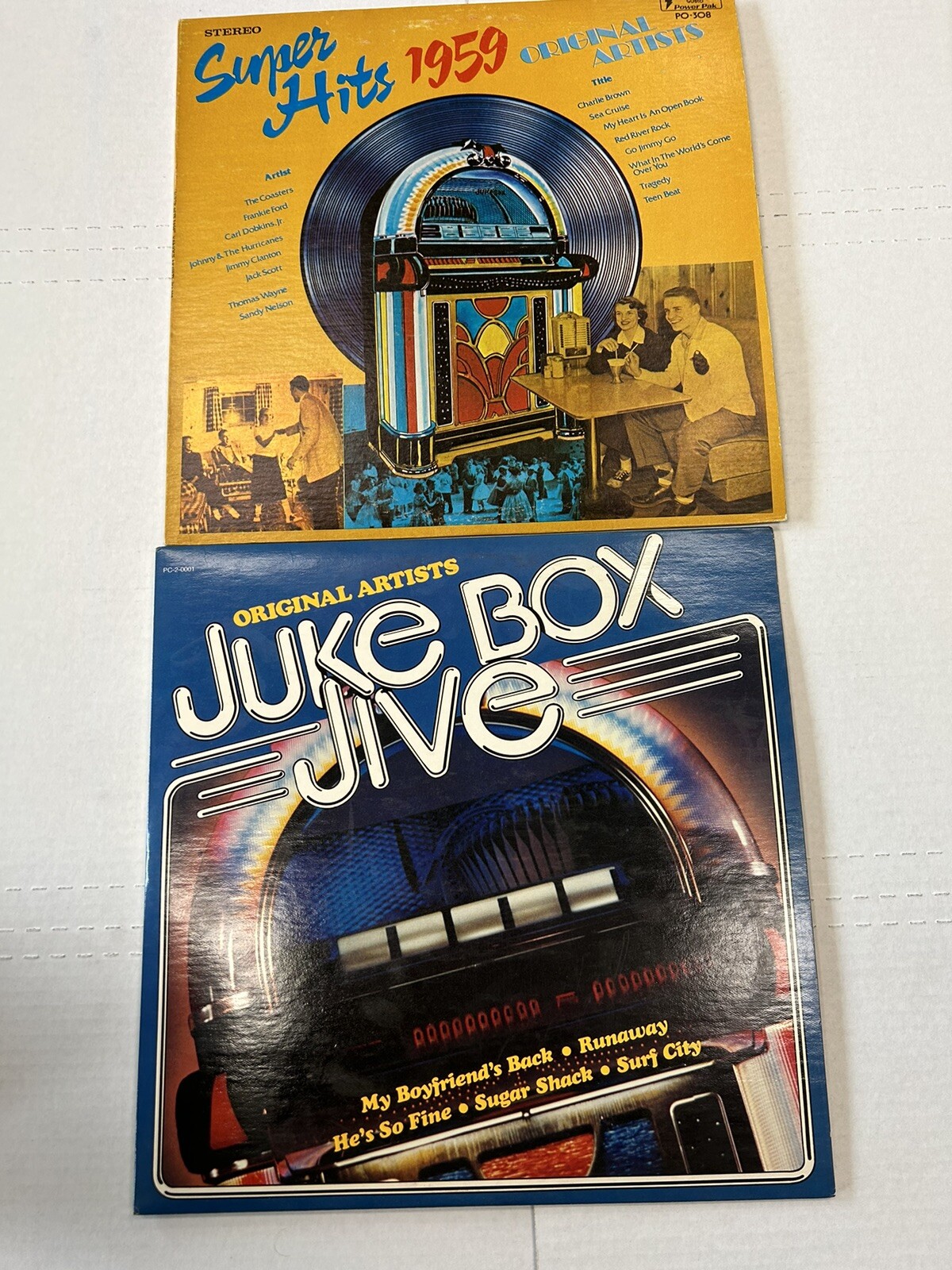 ROCK AND ROLL VINYL LP’S LIT OF 2 VARIOUS ARTISTS LITTLE RICHARD ...