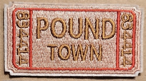 Ticket to Pound Town embroidered Iron on patch | eBay