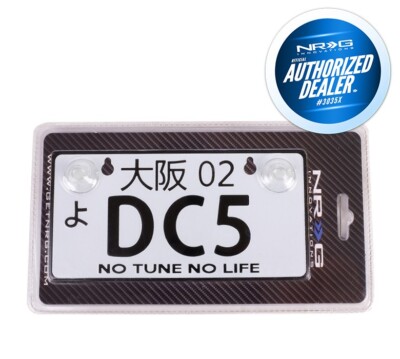 NRG Aluminum Mini License Plate w/ Suction Cups 3"H x 6"W - DC5 | eBay