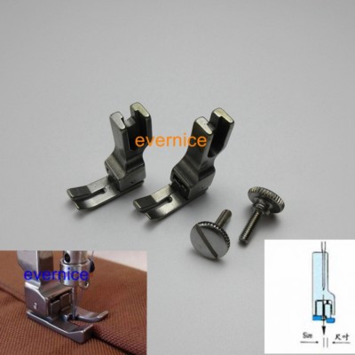 2 LEFT SIDE EDGE GUIDE COMPENSATING FOOT NARROW BASE for SINGER BROTHER ...