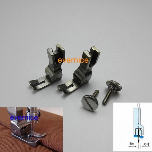 2 LEFT SIDE EDGE GUIDE COMPENSATING FOOT NARROW BASE for SINGER BROTHER ...