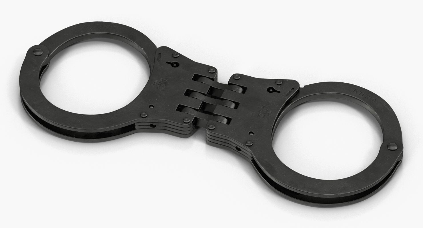 Professional Police Handcuffs Hinged Double Lock Pro-Cuff Speedcuff ...