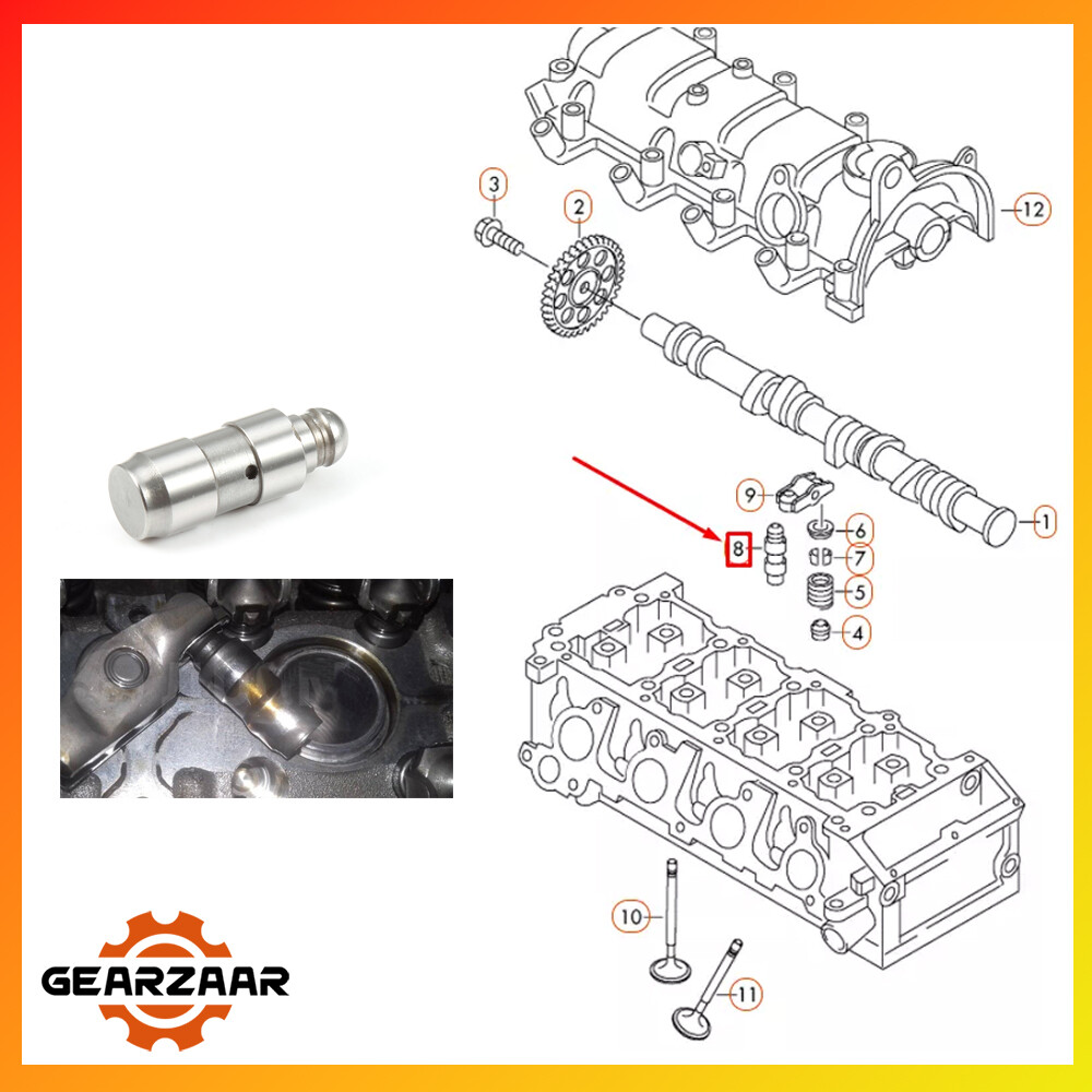 16x HYDROSTÖSSEL VENTILSTÖSSEL 030109423 FÜR VW AUDI SKODA OPEL AGILA ...