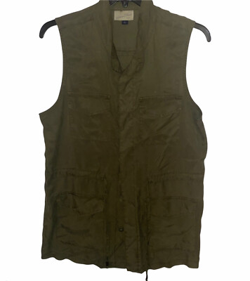 Universal Thread Utility Military Vest Lyocell Olive Green Size L | eBay