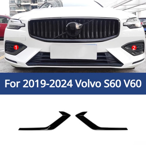 For 2019-2024 Volvo S60 V60 ABS Black Front Bumper Side Grille Fog ...