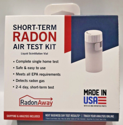 RadonAway® Short-Term Radon Test Kit for Air EXP: APRIL 2026 | eBay