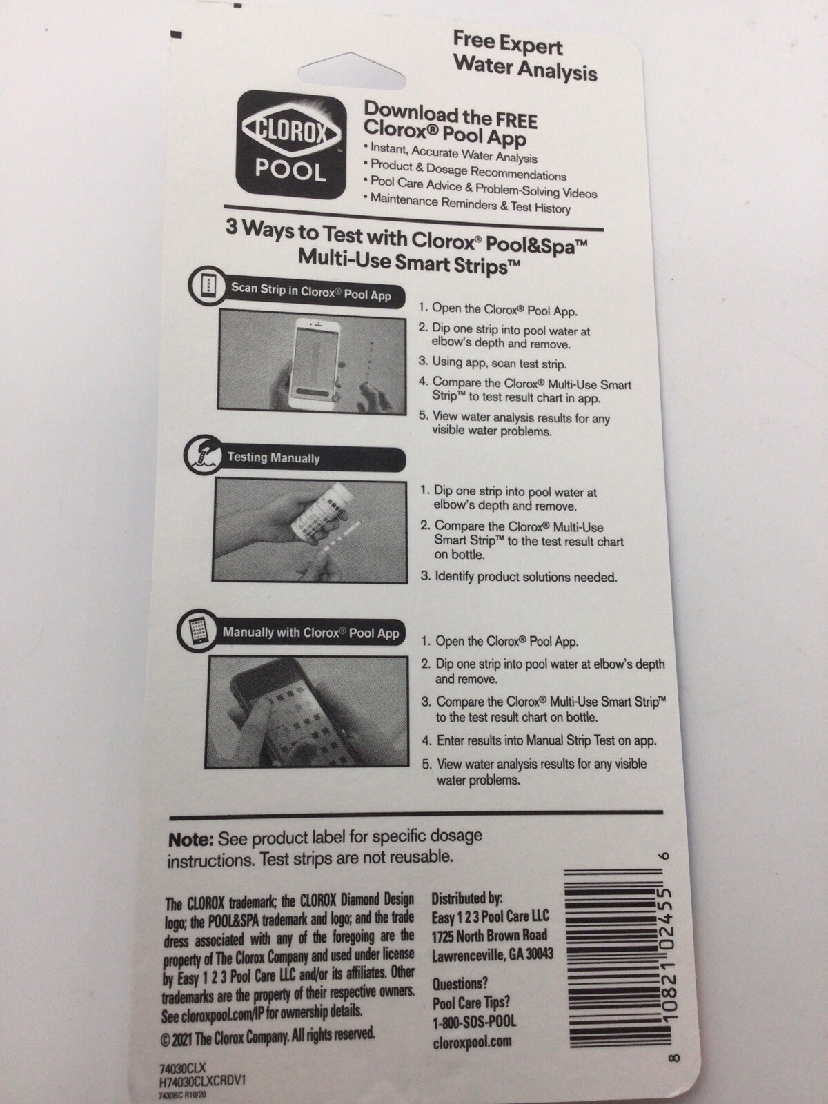 Clorox Pool & Spa 30 Multi Use Smart Testing Strips B1 for sale online ...