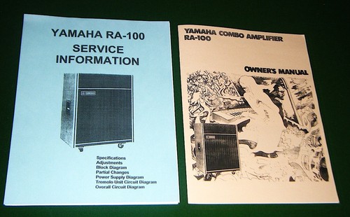YAMAHA RA-100 Amplifier Service w-Circuit Schematic + RA100 Owner's ...