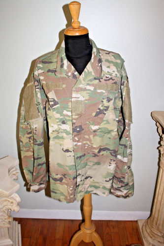 ARMY COMBAT UNIFORM IR Shield JACKET MEN'S CAMO COAT MEDIUM SHORT | eBay