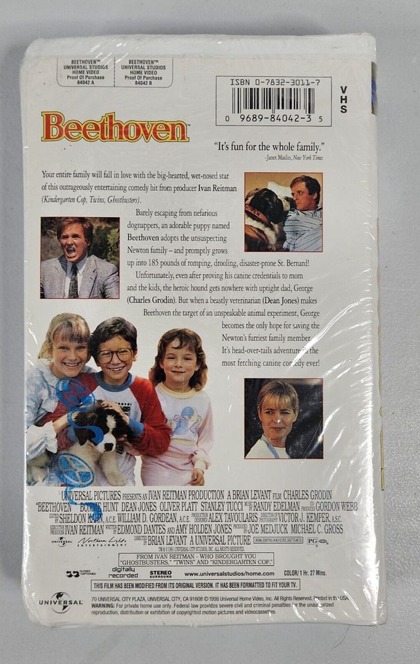 Beethoven VHS 2000 Clamshell 96898404235 | eBay