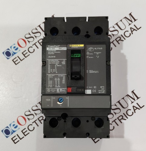 SQUARE D JG250 JGL36150 POWERPACT BREAKER 150A 440VAC 35KA FAST ...