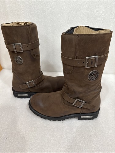 Milwaukee Leather 9063 Men's Distressed Brown Leather Riding Boots ...