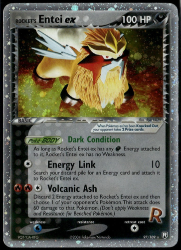 Rocket's Entei ex 97/109 ex Team Rocket Returns 2005 LP Pokemon | eBay