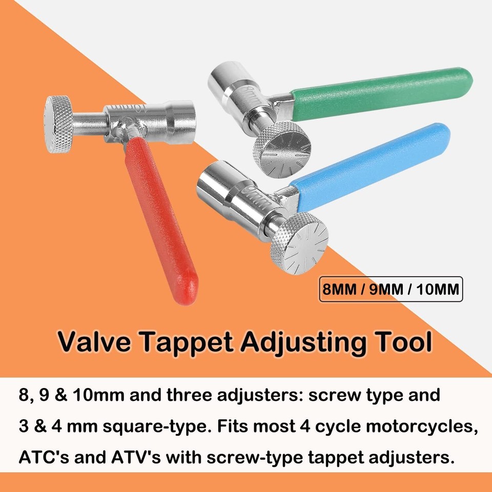 Valve Tappet Adjusting Wrench Tool Kit For Most Motorcycles ATVs ...