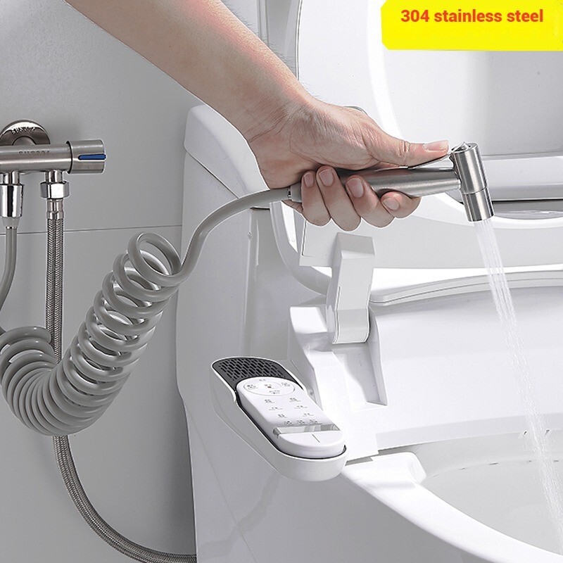 Handheld Bidet Sprayer Set 304 Stainless Steel Spray Gun Shower ...