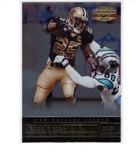Reggie Bush 2007 Donruss Gridiron Gear #33 Football Card New Orleans ...