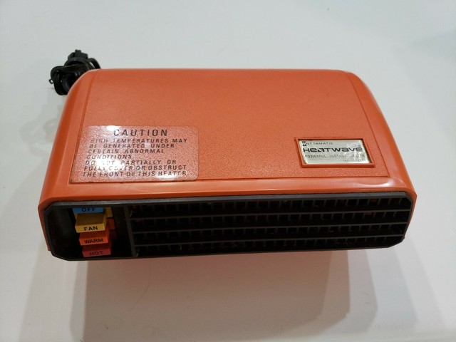 Heatwave JH600 Vintage Space Heater Fan 1500 W - Orange for sale online ...