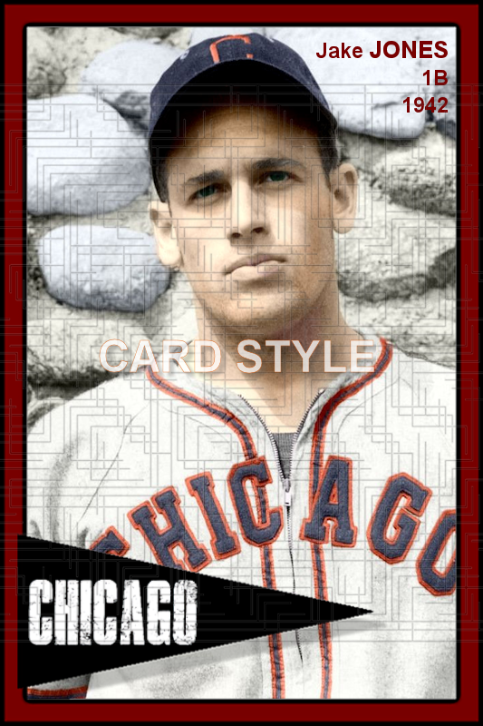 Jake Jones - 1942 Chicago White Sox - choose a style - colorized print ...