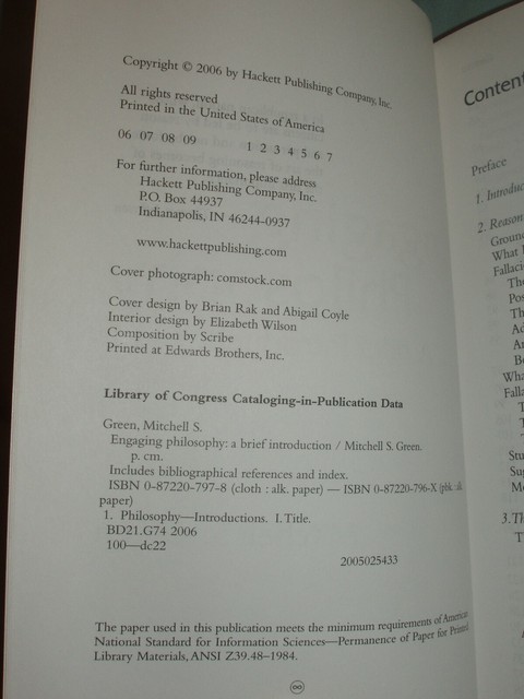 Engaging Philosophy : A Brief Introduction by Mitchell S. Green (2006 ...