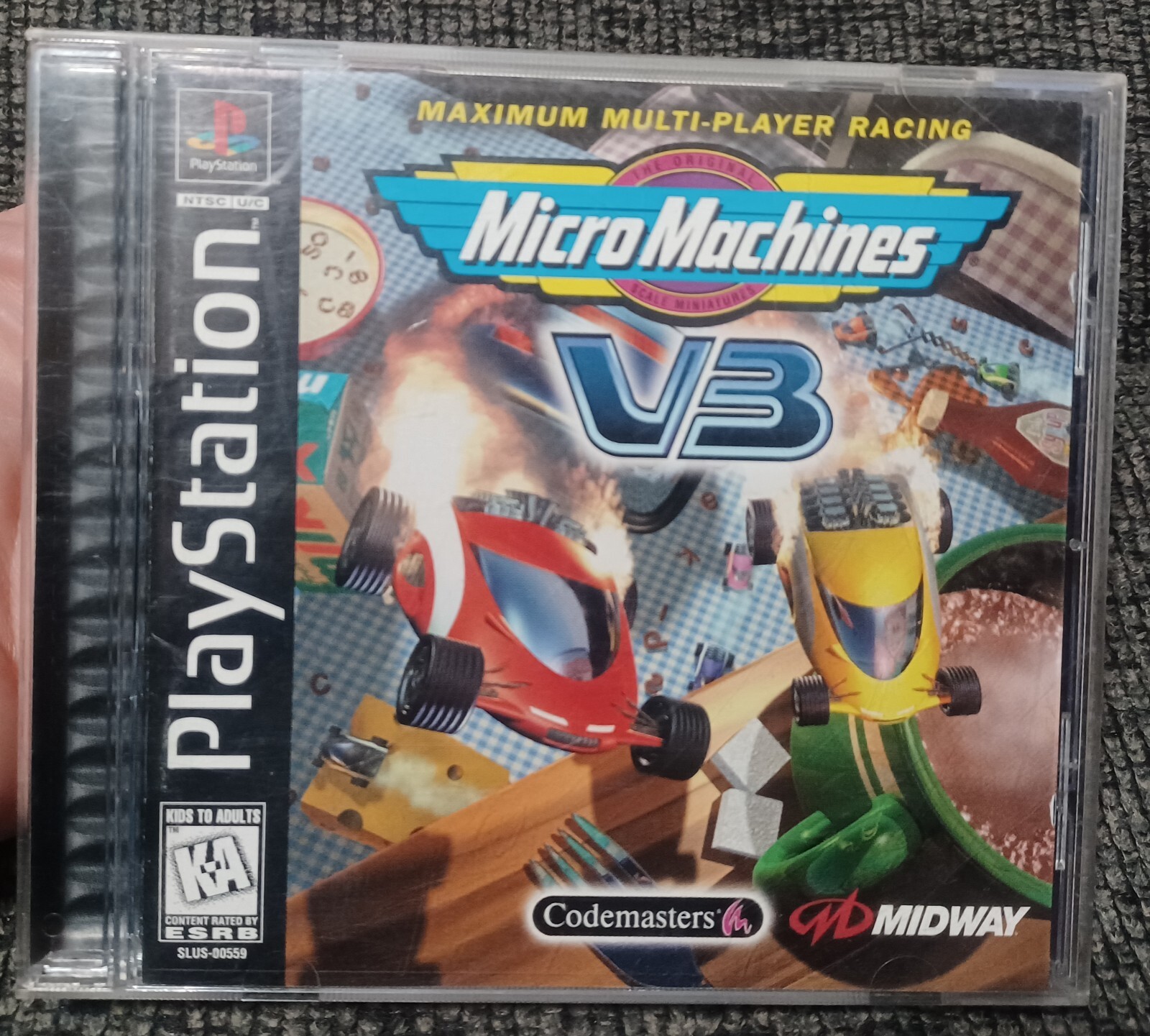 Micro Machines V3 PS1 PlayStation 1 Complete w Registration Card ...