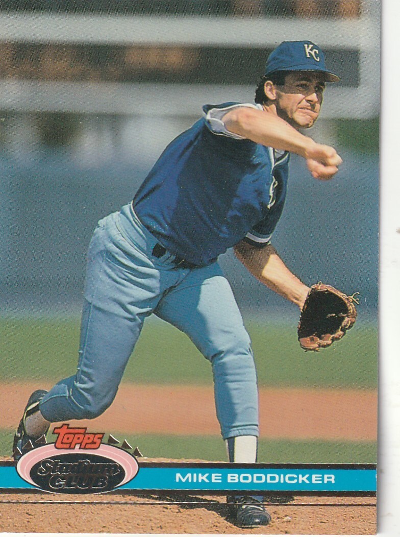 FREE SHIPPING-MINT-1991 Topps Stadium Club Mike Boddicker #400 ROYALS ...