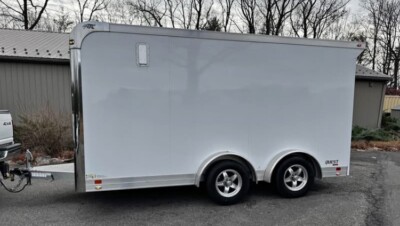 ATC MC300 MC 300 ENCLOSED MOTORCYCLE ATV UTV TRAILER ALUMINUIM 14X7.5 ...
