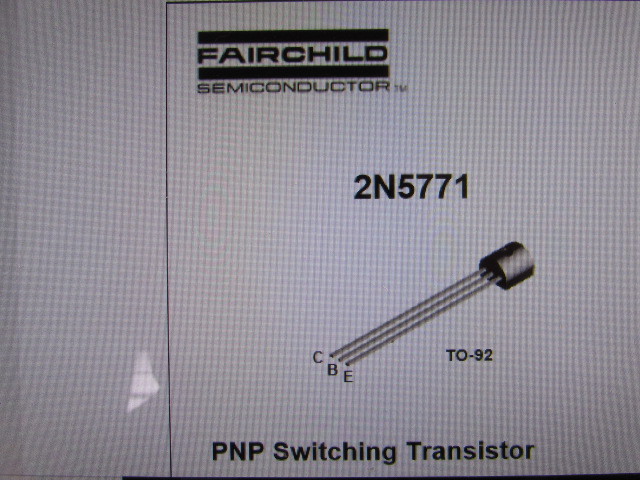 2N5771 15v 200ma PNP Bipolar Switching Transistor To-92 for sale online ...