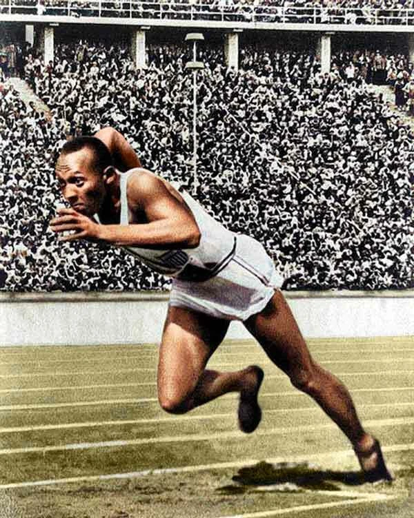Jesse Owens 1936 Olympics In Color