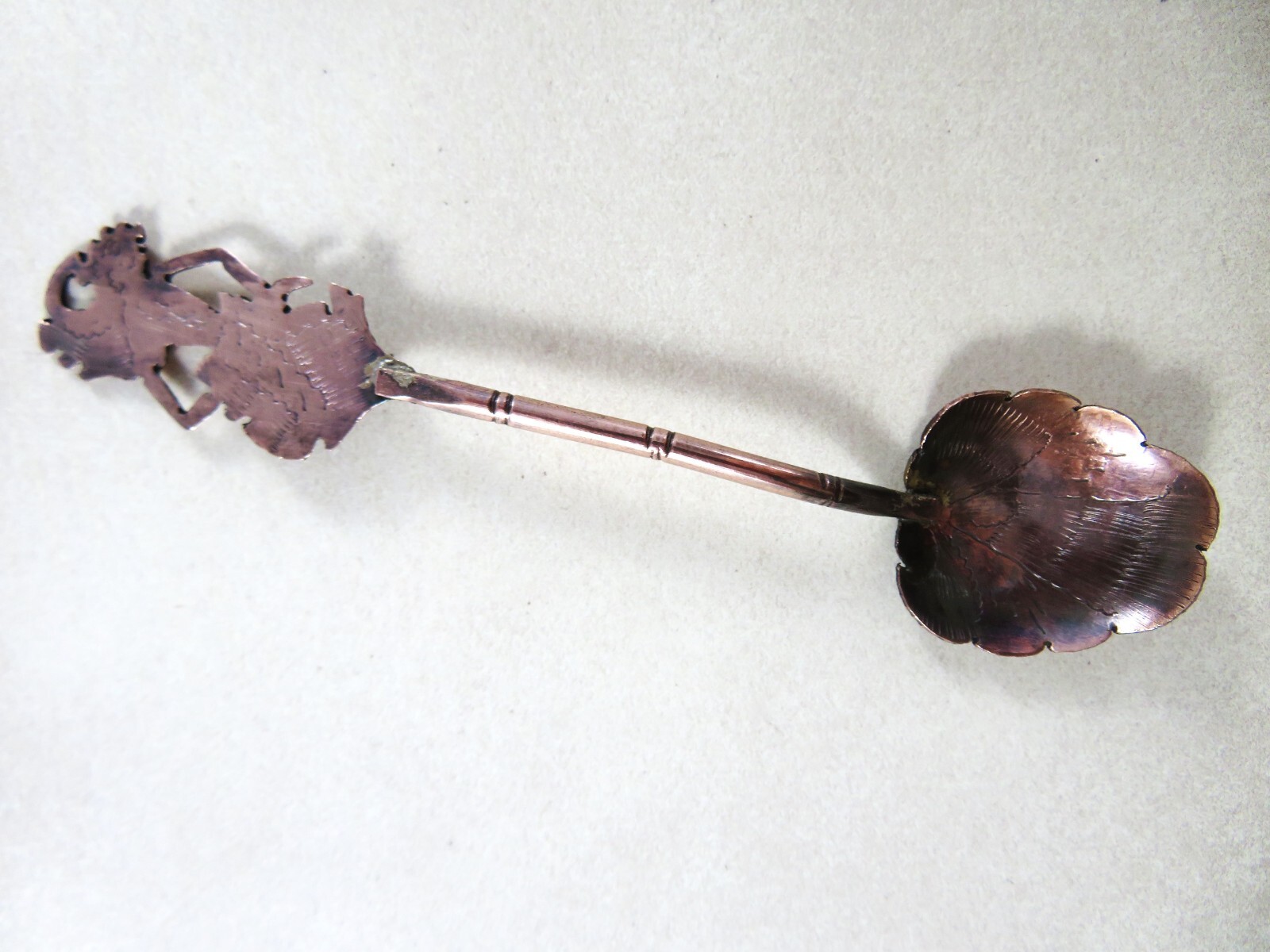 Antique Miniature Copper Spoon Rare Dancing Devil Marked Indonesia 4.25 ...