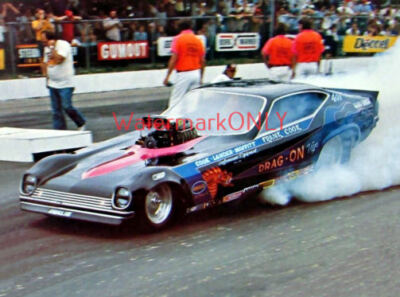 "Frank Cook" "Drag-On Vega" 1975 Chevy Vega Top Alcohol Funny Car PHOTO ...