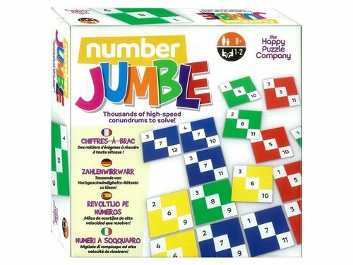 Number Jumble Card Game Visual Perception Problem Solving Speed Of ...