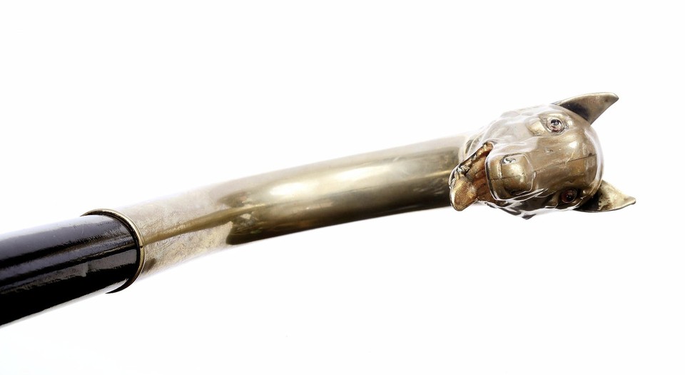 Dark Shadows Glass Eye Wolf Dog Head Cane TV Movie Prop Alpacca Replica ...