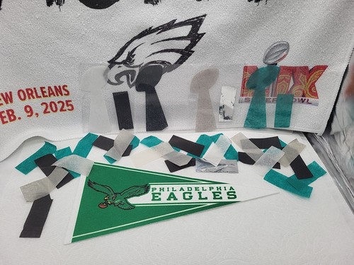 Philadelphia Eagles 2025 Super Bowl Champions On Field Confetti ...