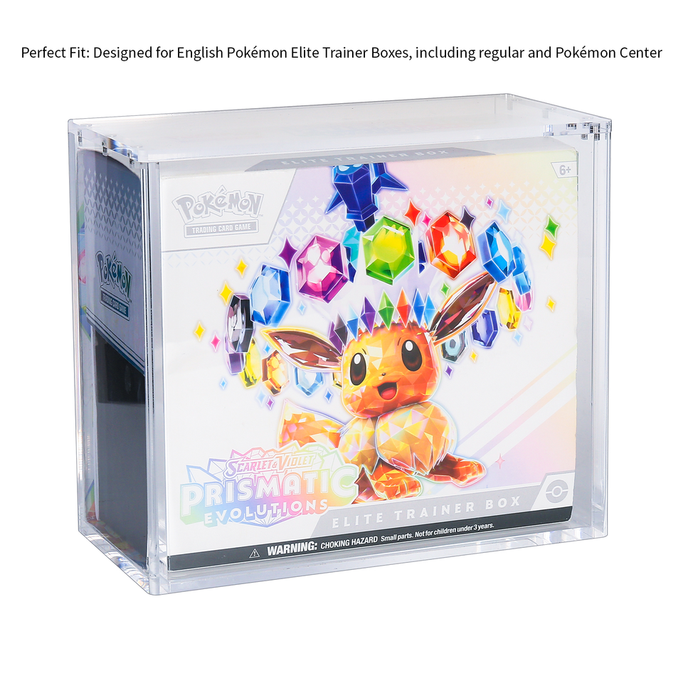 Pokémon ETB Elite Trainer Box Acrylic Display Case Protector – Magnetic ...