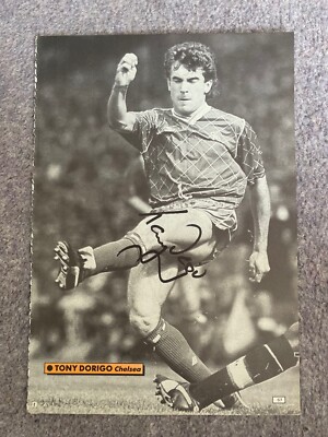 TONY DORIGO (Chelsea Aston Villa Leeds FC & England) Hand SIGNED ...