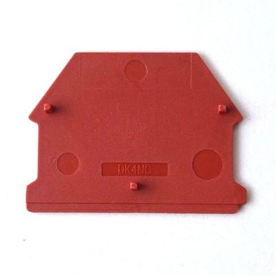DIN Rail Terminal Block End Covers 50 Quantity Dinkle DK4NC-RD for DK4N ...