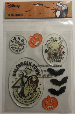 New Disney Halloween Gel Window Cling The Nightmare Before Christmas | eBay