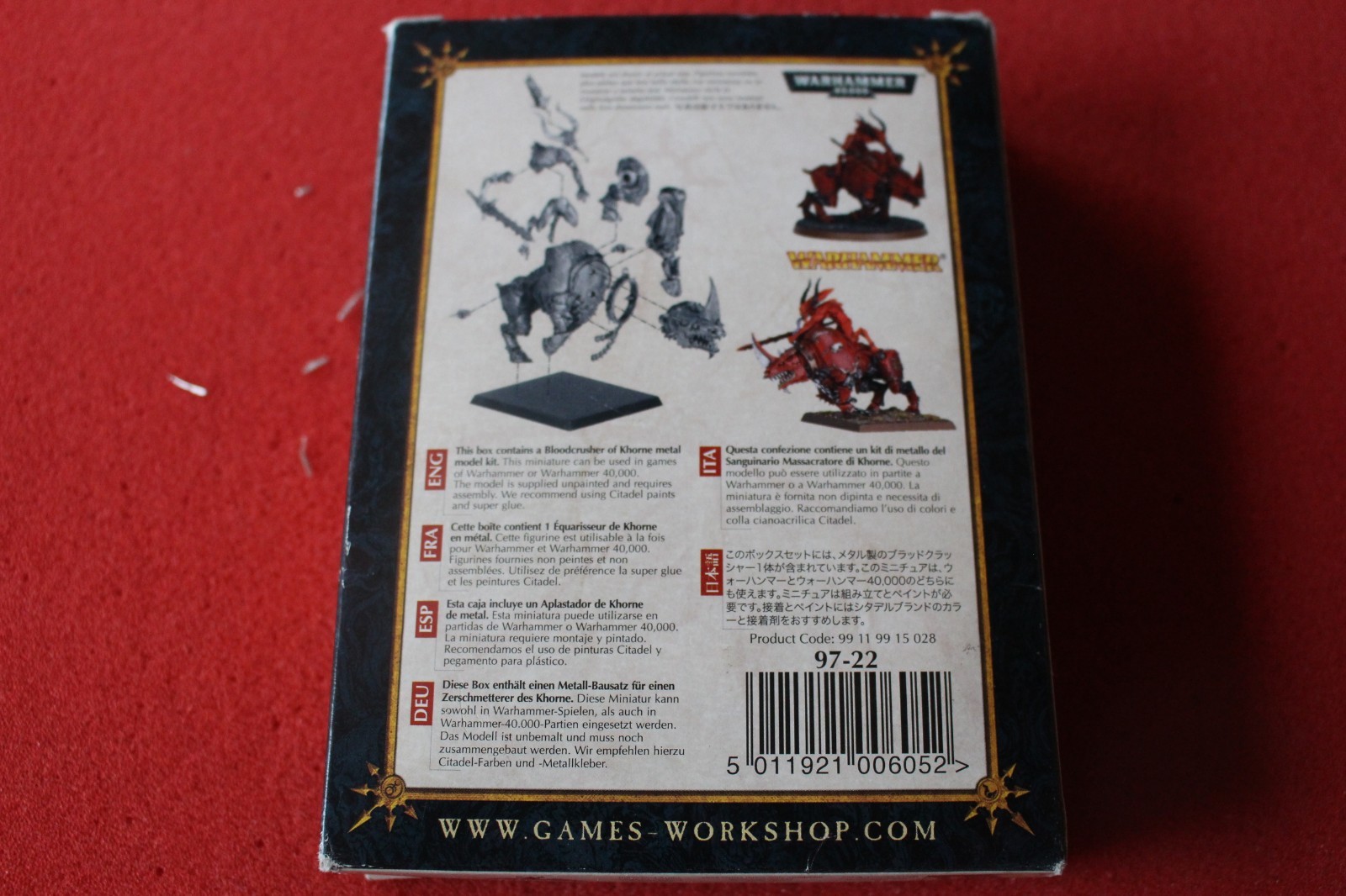Games Workshop Warhammer Chaos Bloodcrusher of Khorne Metal Juggernaut ...