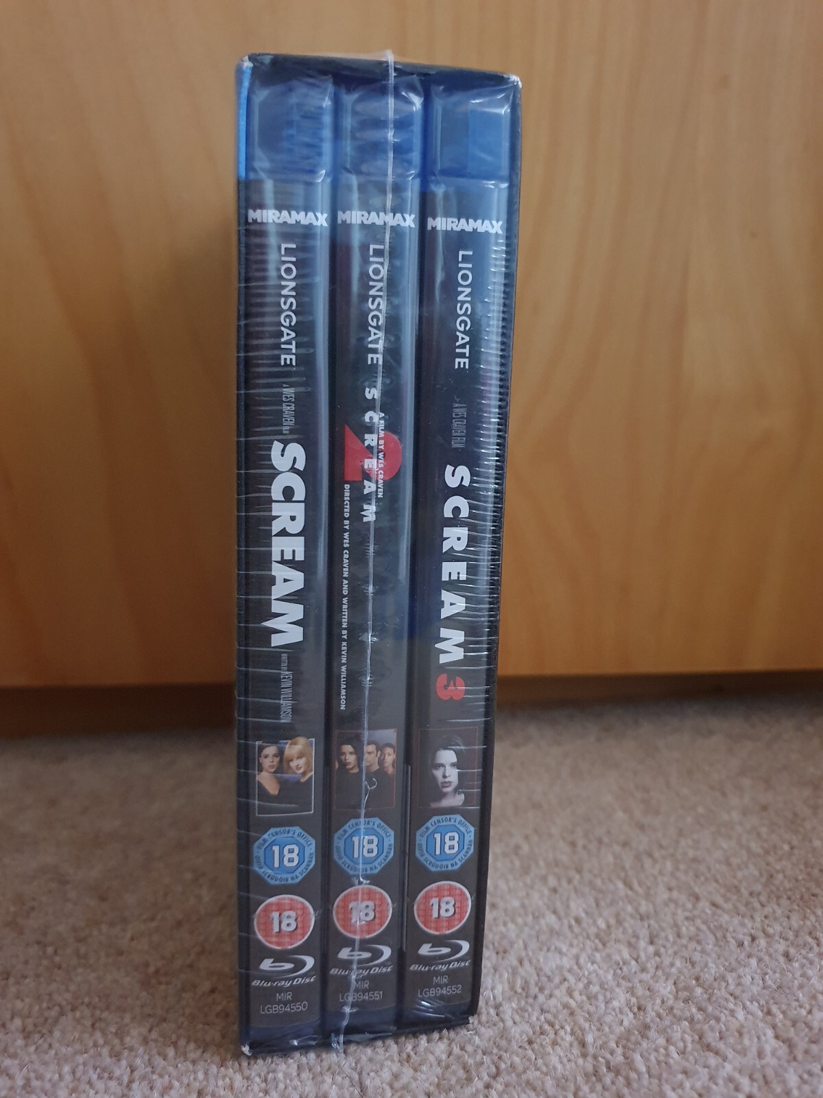 Scream Trilogy Box Set 1 2 3 and Scream 4 Scre4m Blu-Ray BRAND NEW AND ...
