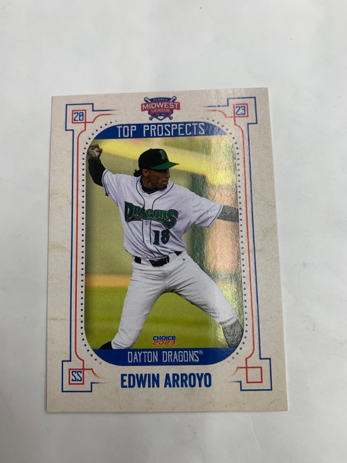 Edwin Arroyo Card 2023 Midwest Top Prospects Team Card | eBay