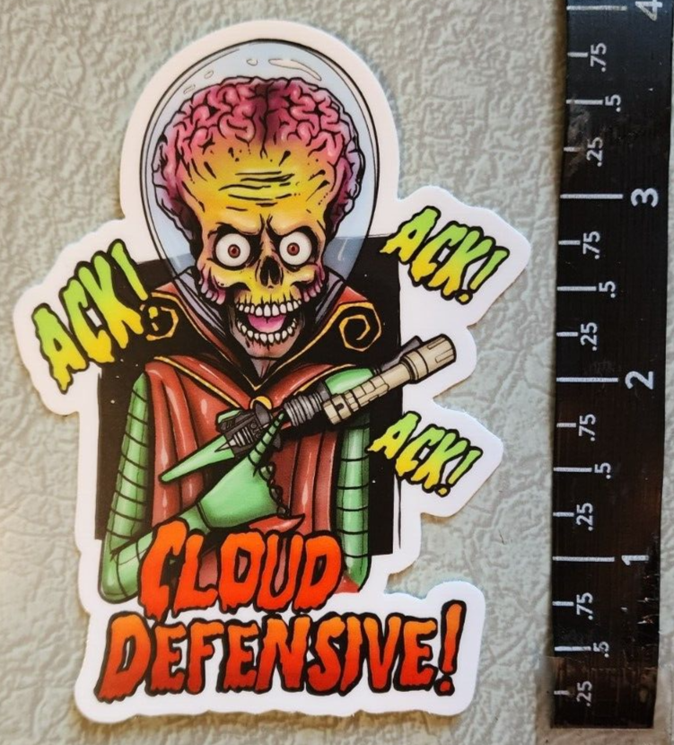 Cloud Defensive Ack Ack Mars Attacks Vinyl Sticker Decal Shot Show 2024 ...