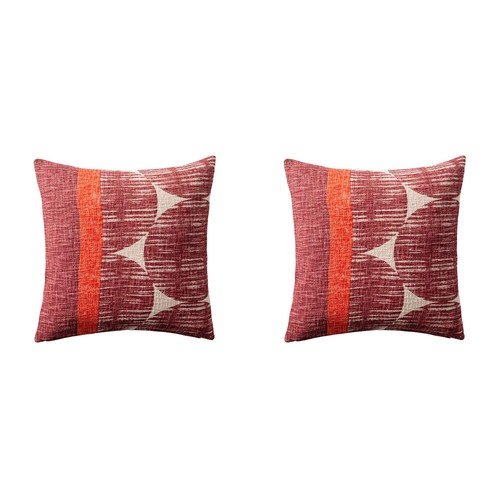 2x Kas Australia Sima Filled Cushion/Throw Pillow Home Decor Square ...