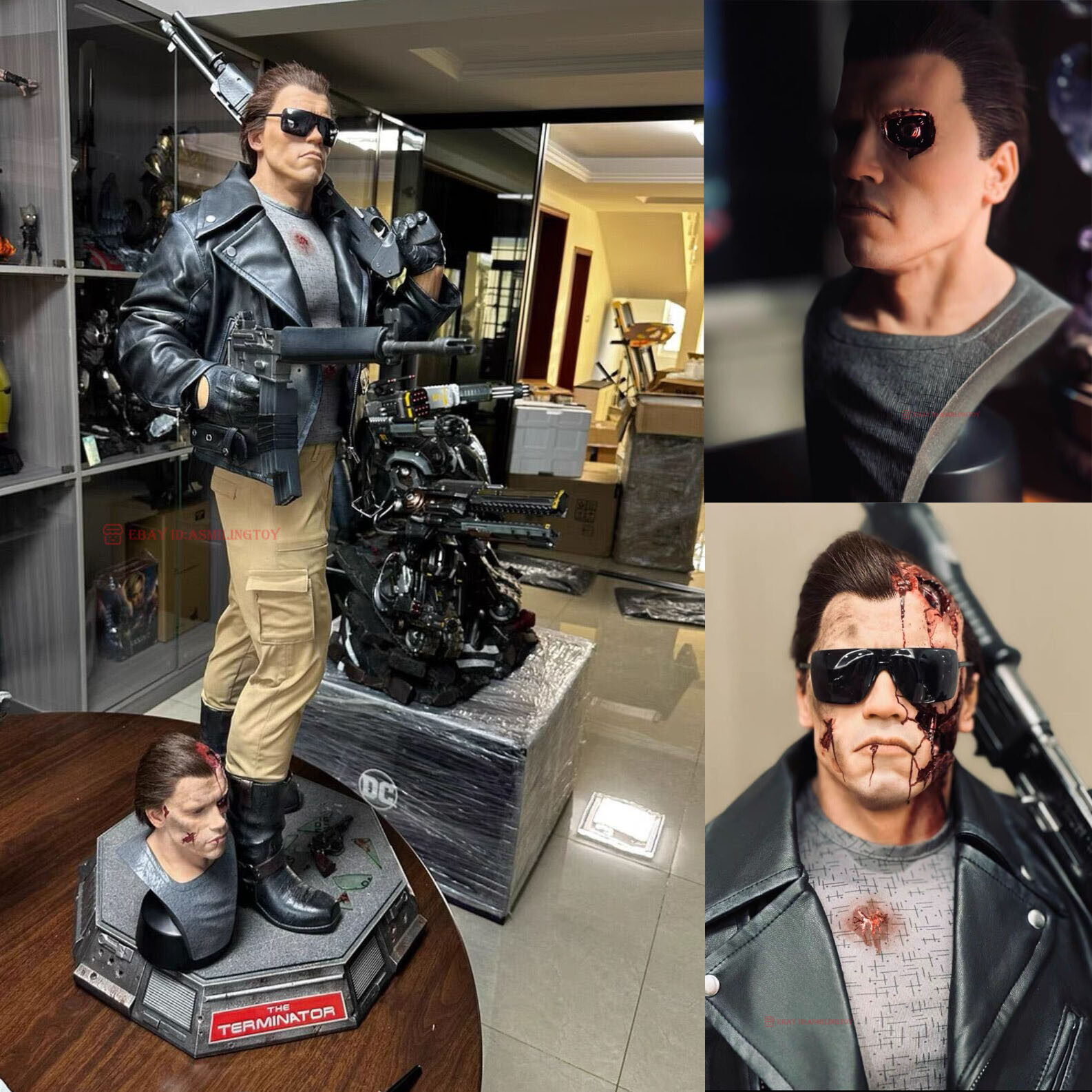 Prime 1 Studio P1S HDMMBLT1-02 T800 Terminator Statue Dx Ver Two Heads ...