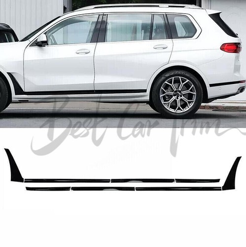 Black Side Door Body Molding Trim Strip Stainless Steel For BMW X7 G07 ...
