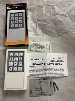 NEW Ademco 5827 Wireless Keypad | eBay