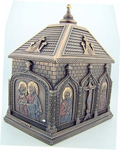 Religious Catholic Gift Cold Cast Bronze 5 7/8 Inch Church Chapel Icon ...