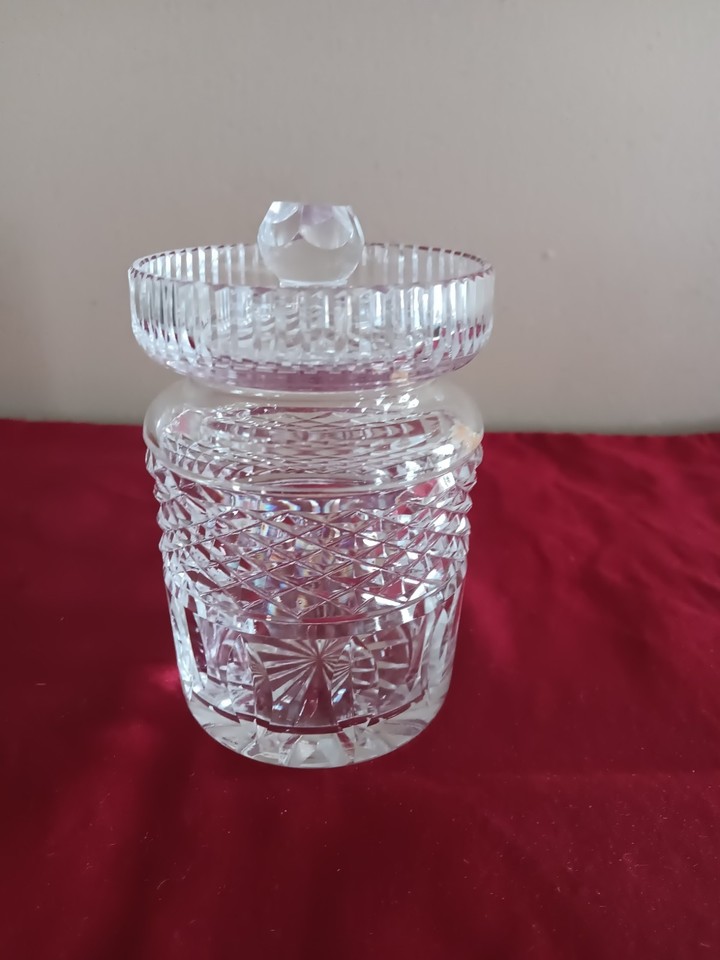 Waterford Crystal Lismore Covered Jam Jelly Condiment Jar. | eBay