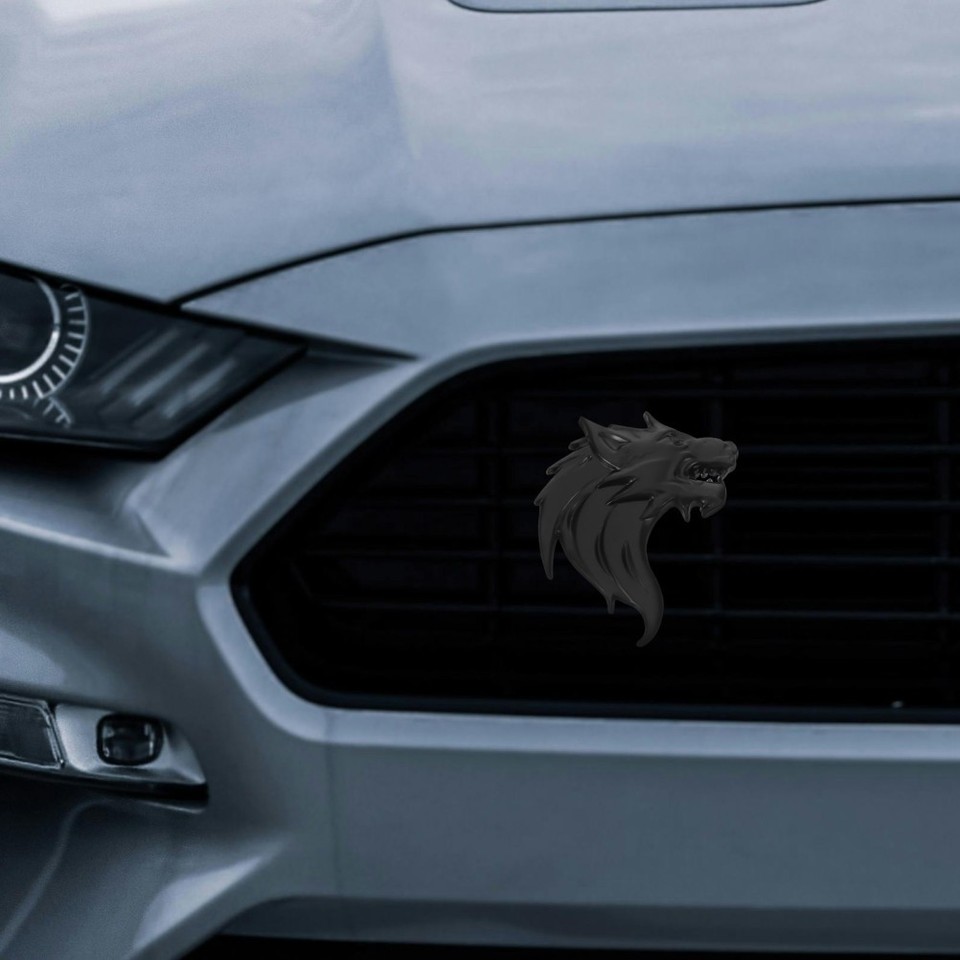 2 Pcs Car Body Decal Badges Adhesive Automotive Decals Wolf Sticker ...